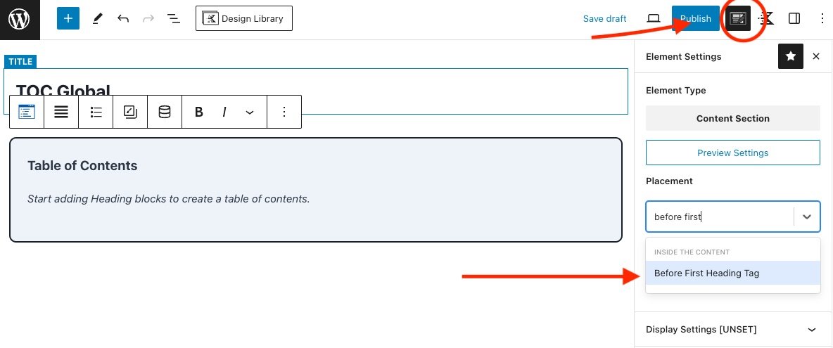 Kadence Theme : Add Table Of Contents (TOC) On All Blog Posts Without Editing Blog Posts ...